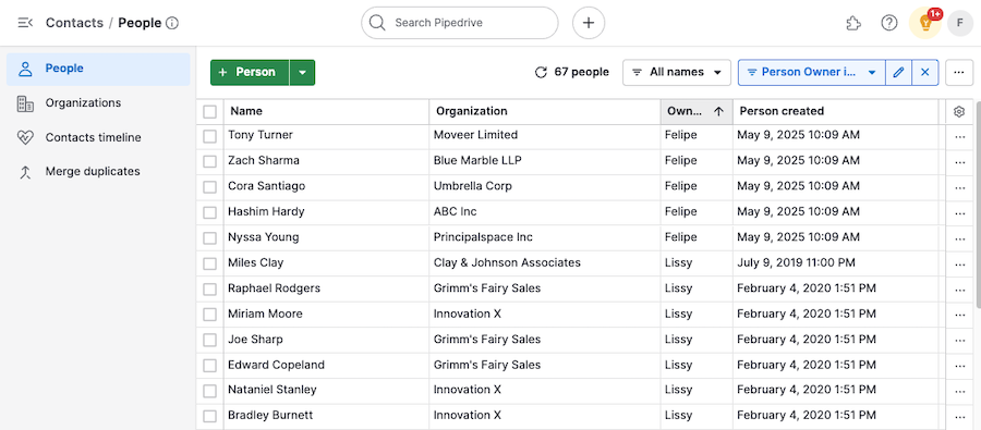 Advanced filtering - Knowledge Base | Pipedrive